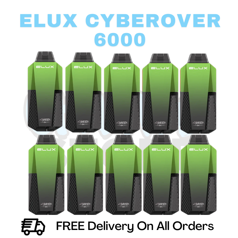 Watermelon Ice Elux CyberOver 6000 Box Of 10 – UK Vape Store